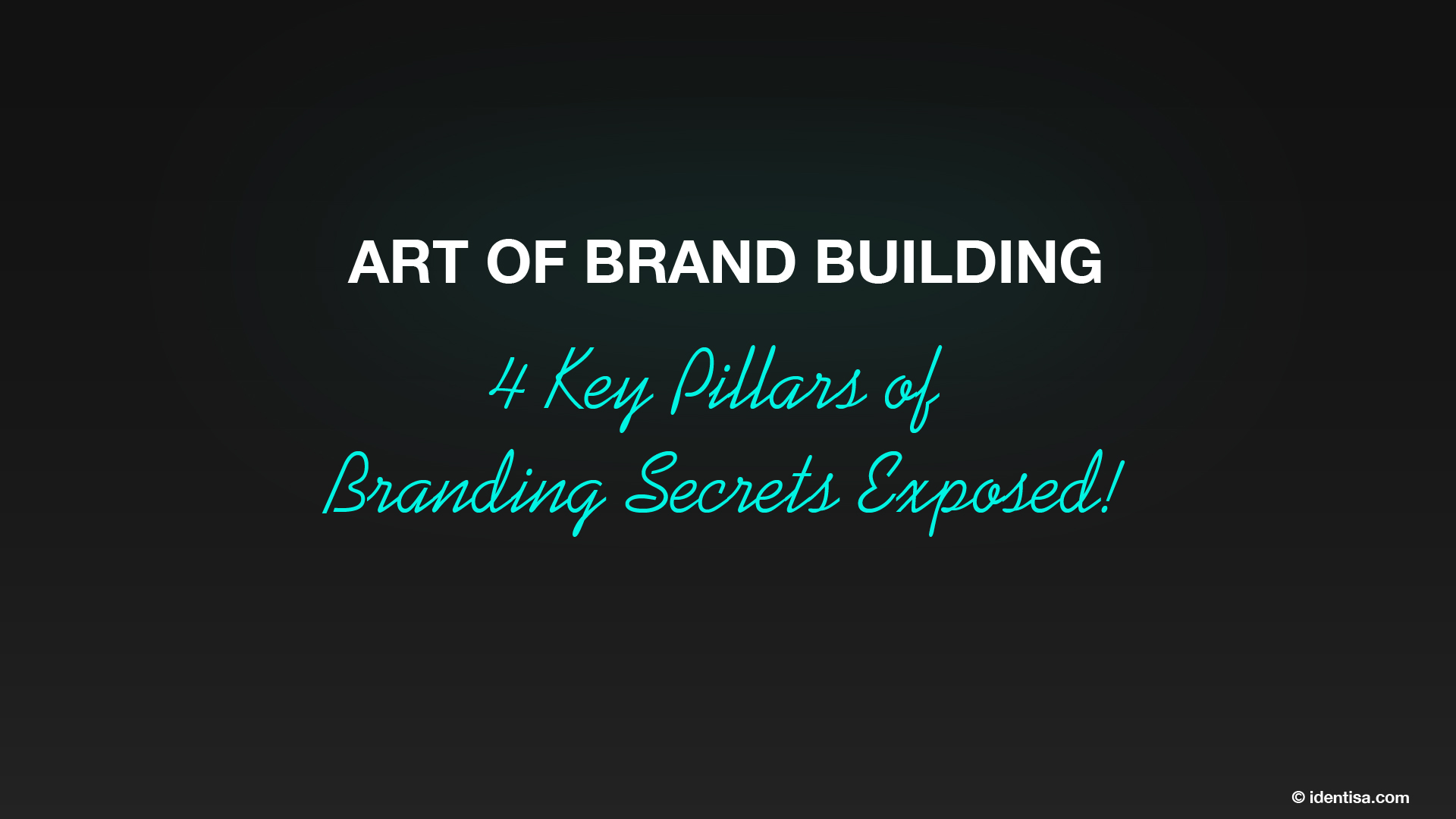 4 Pillars of Brand Building - Identisa
